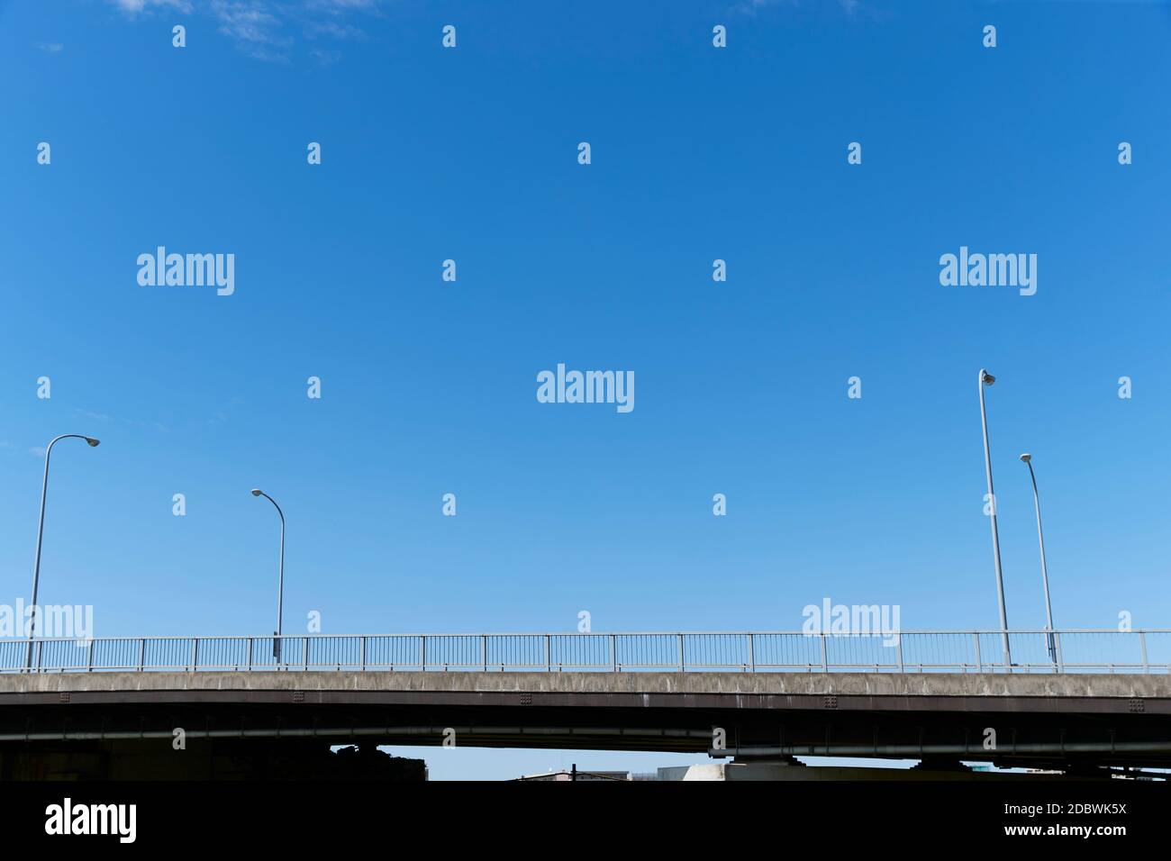 Bridge And Blue Sky Stock Photo - Alamy