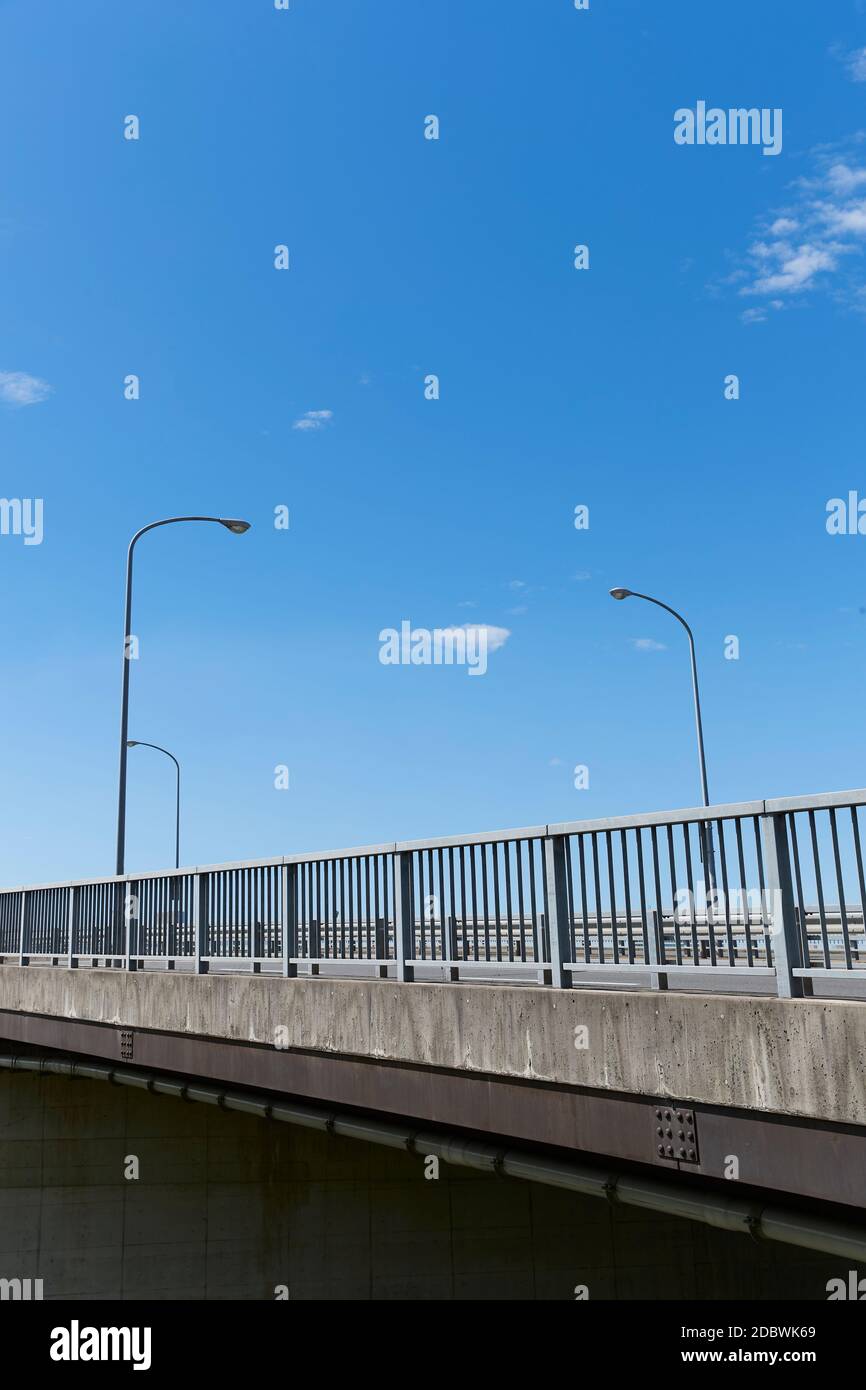 Bridge And Blue Sky Stock Photo - Alamy