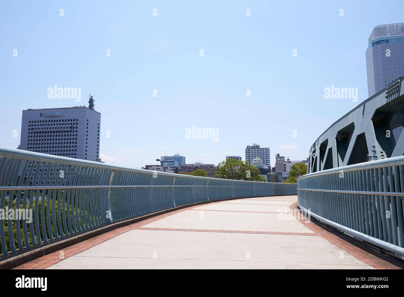 Bridge And Blue Sky Stock Photo - Alamy