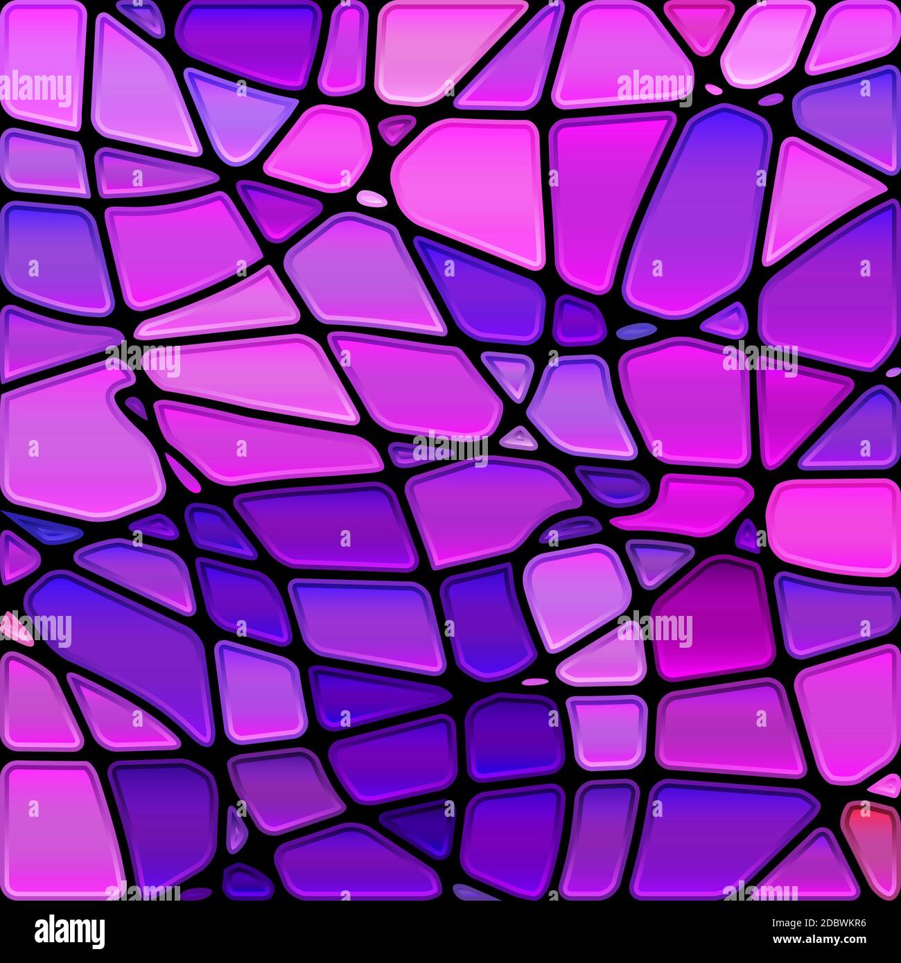 abstract stained-glass mosaic background - purple and violet Stock ...