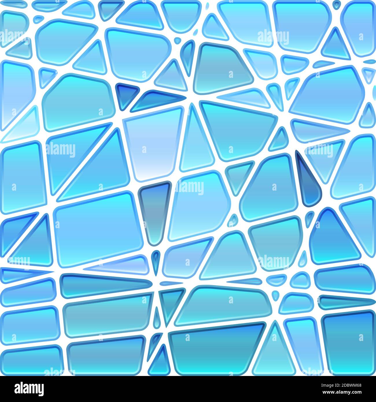 abstract stained-glass mosaic background - light blue Stock Photo - Alamy