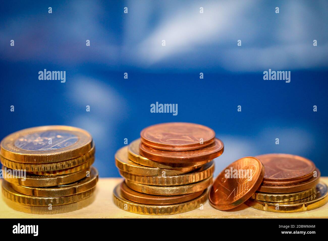 Banknotes, coins for future investments Stock Photo - Alamy