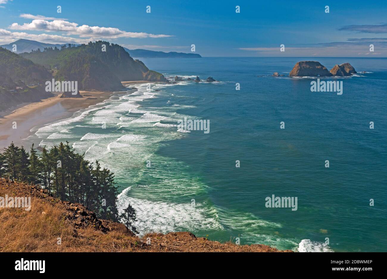 Aerial View Oregon Coast High Resolution Stock Photography and Images ...