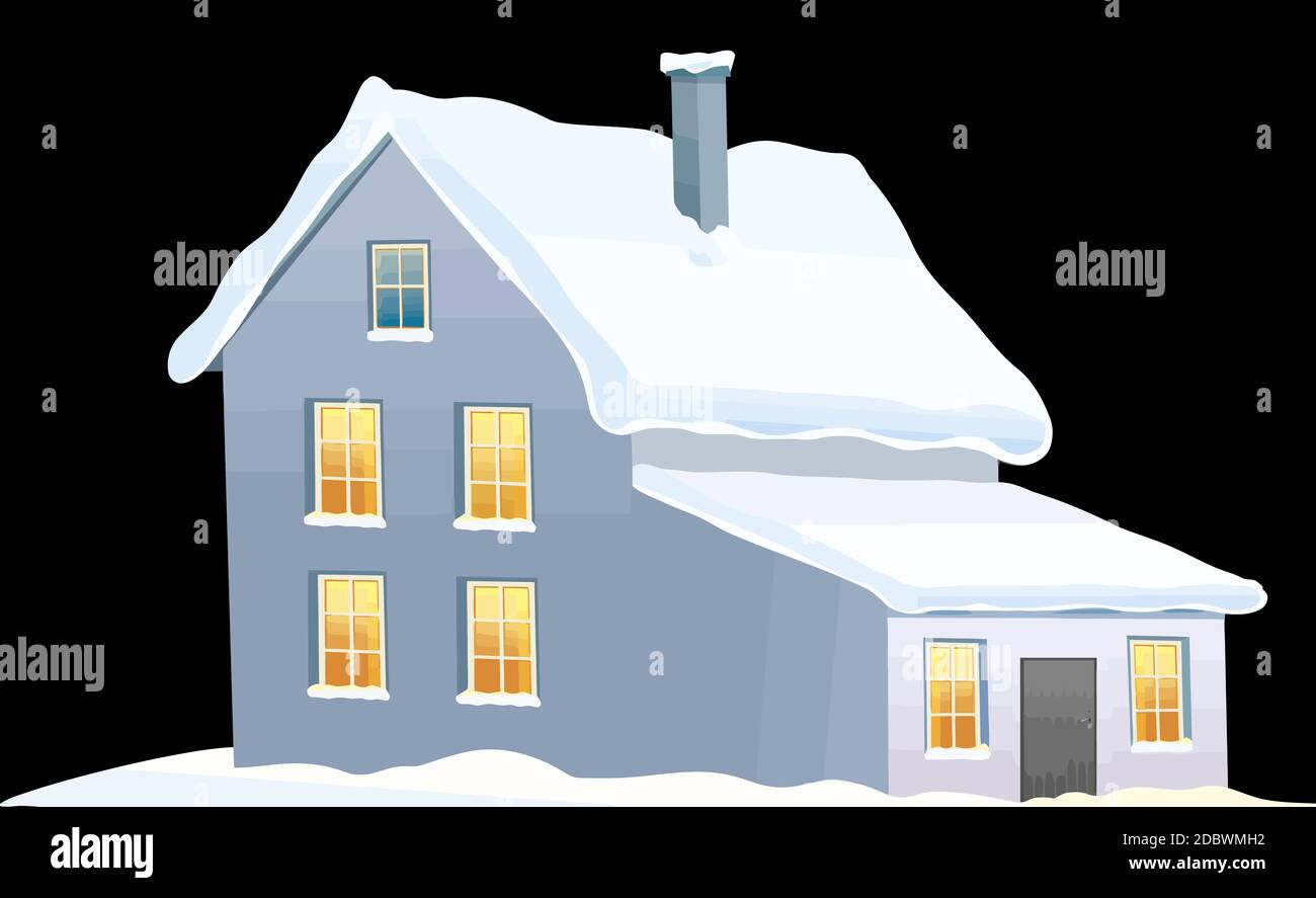 snow house traditional exterior illustration Stock Photo - Alamy