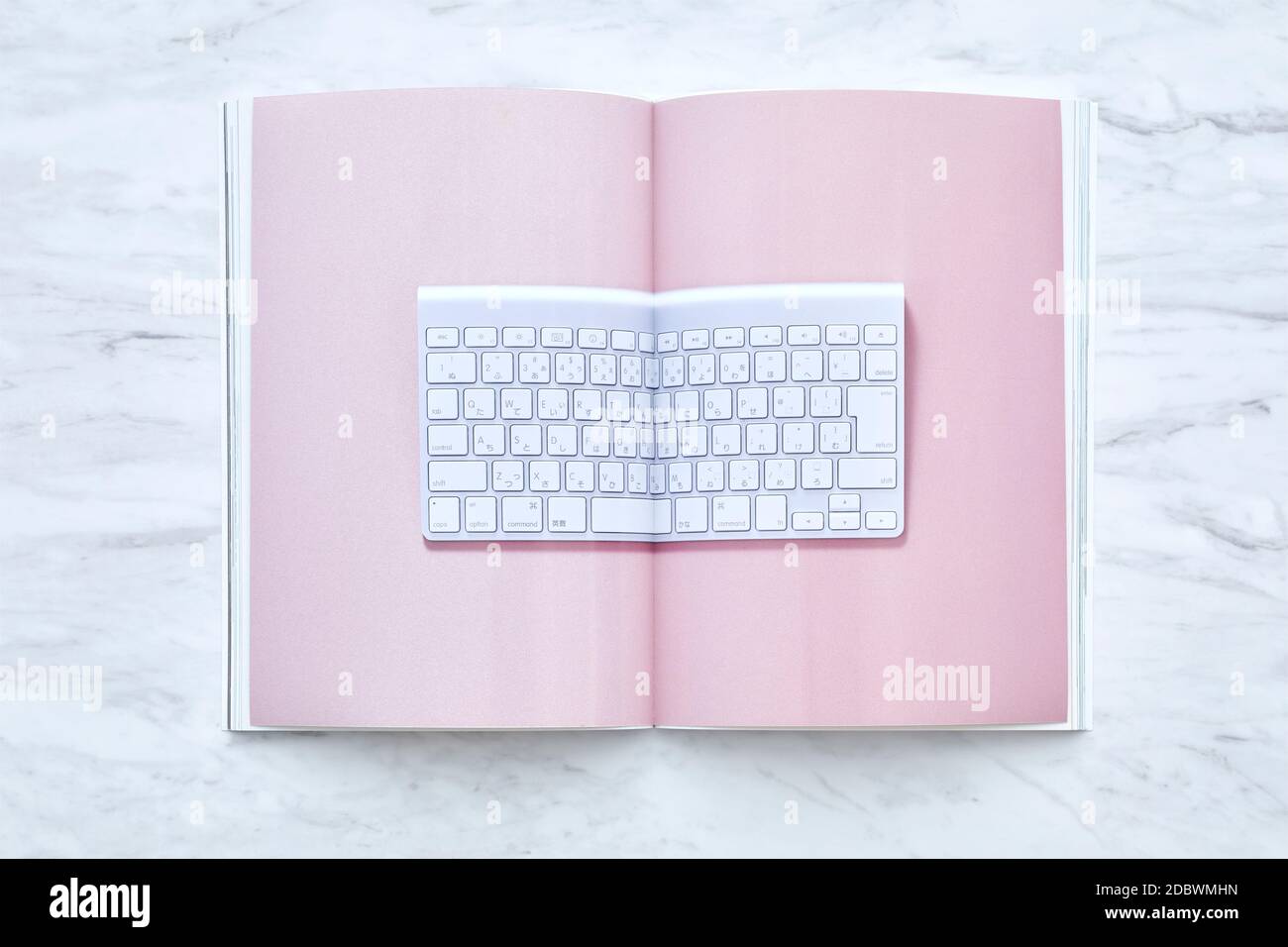 Keyboard Printed In Book Stock Photo - Alamy