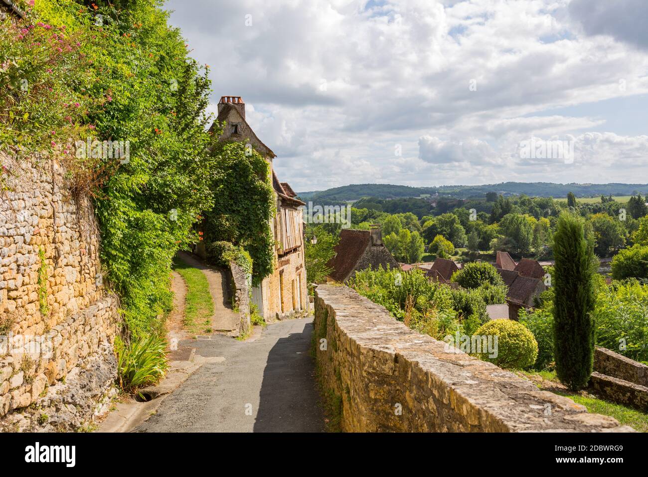 Limeuil, in the Dordogne-Périgord region in Aquitaine, France. Medieval ...