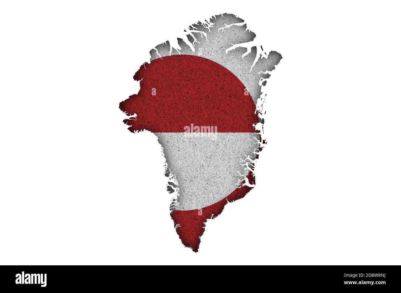 Greenland flag map hi-res stock photography and images - Alamy