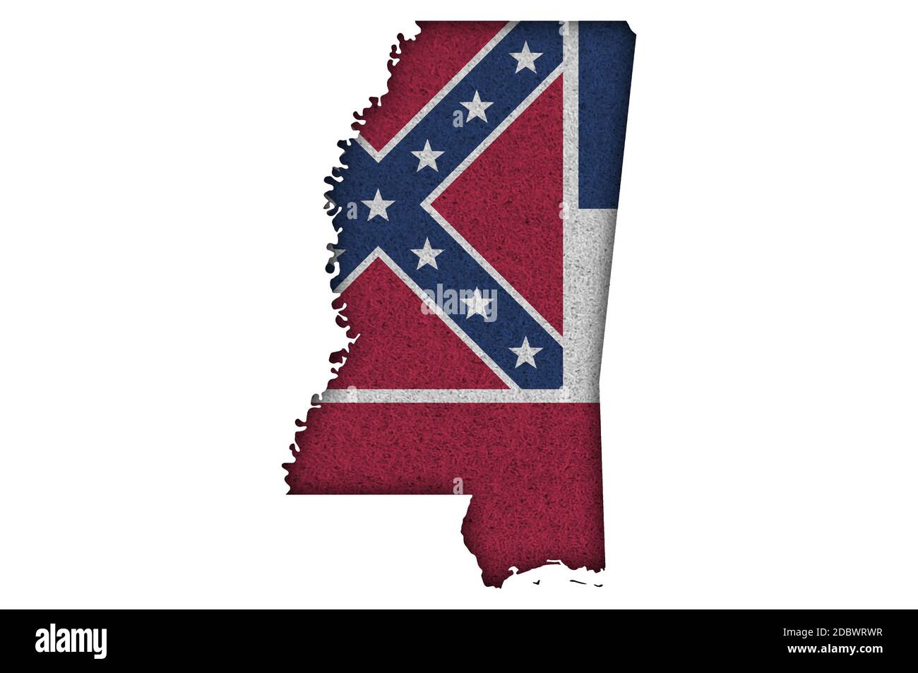 Mississippi map isolated on Cut Out Stock Images & Pictures - Alamy