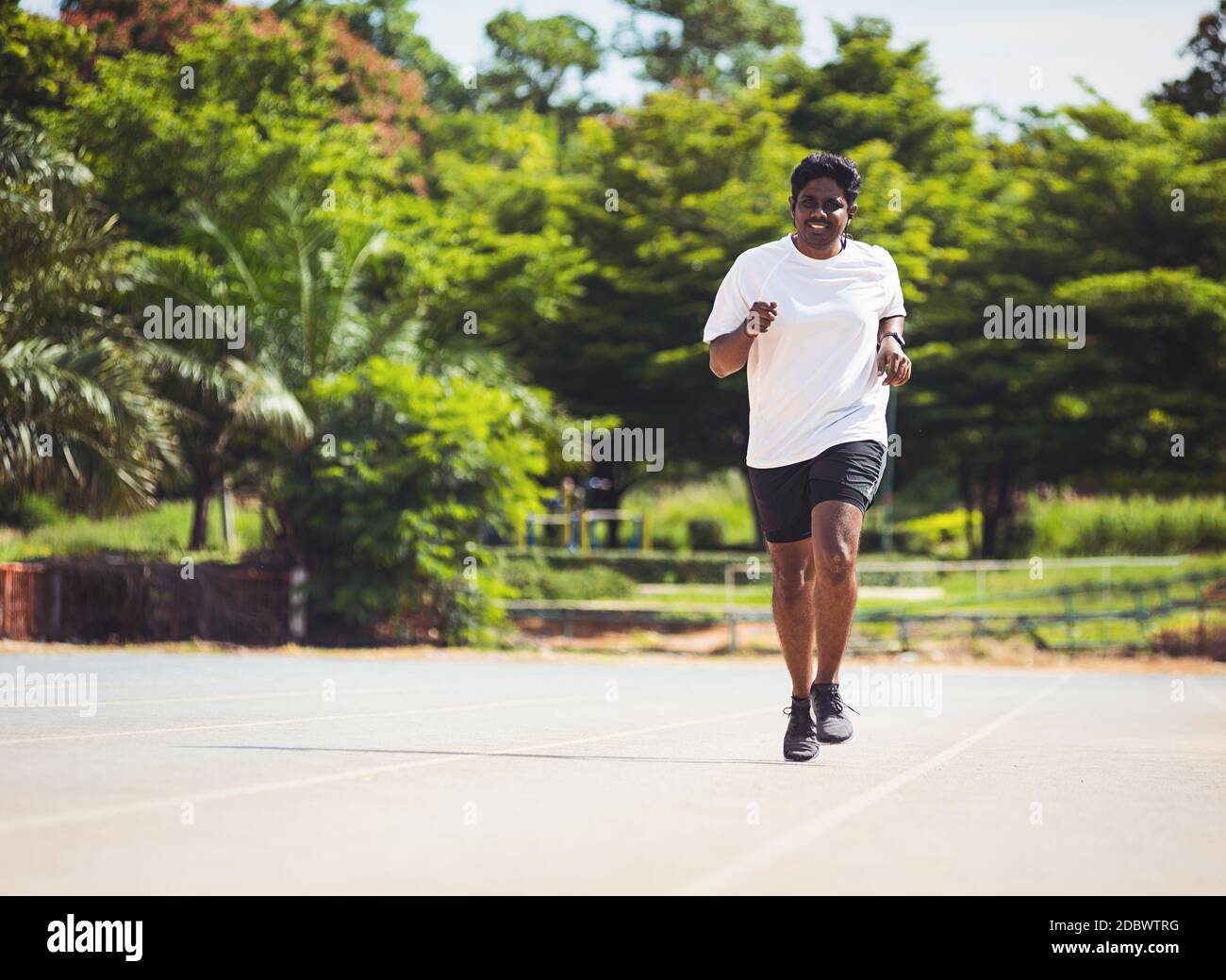 Asian young lifestyle athlete sport runner black man wear feet shoe ...