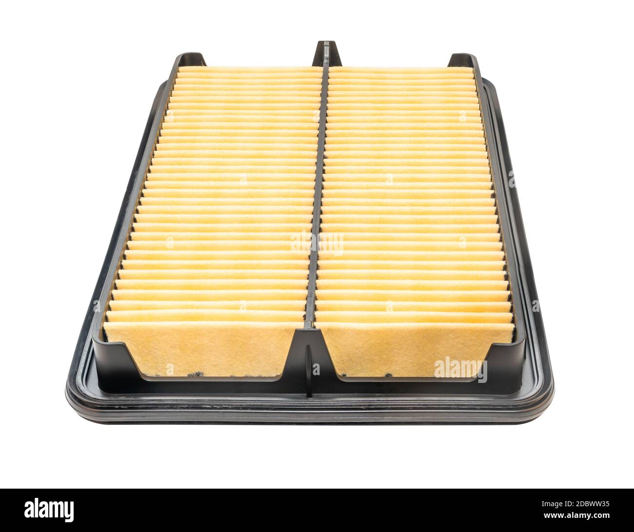 Close up new square car air filter on a white background Stock Photo ...
