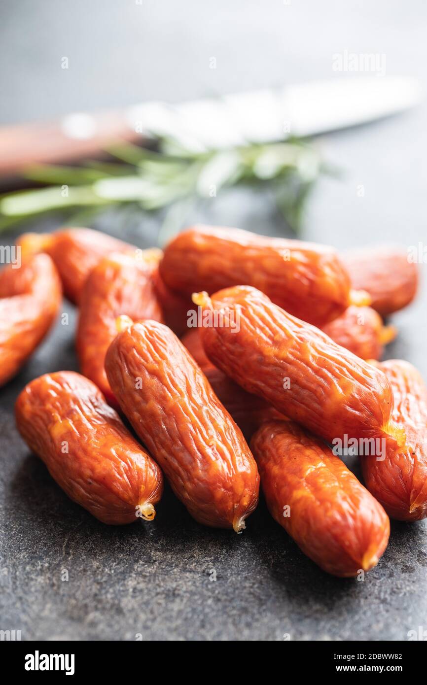 Mini salami hi-res stock photography and images - Alamy