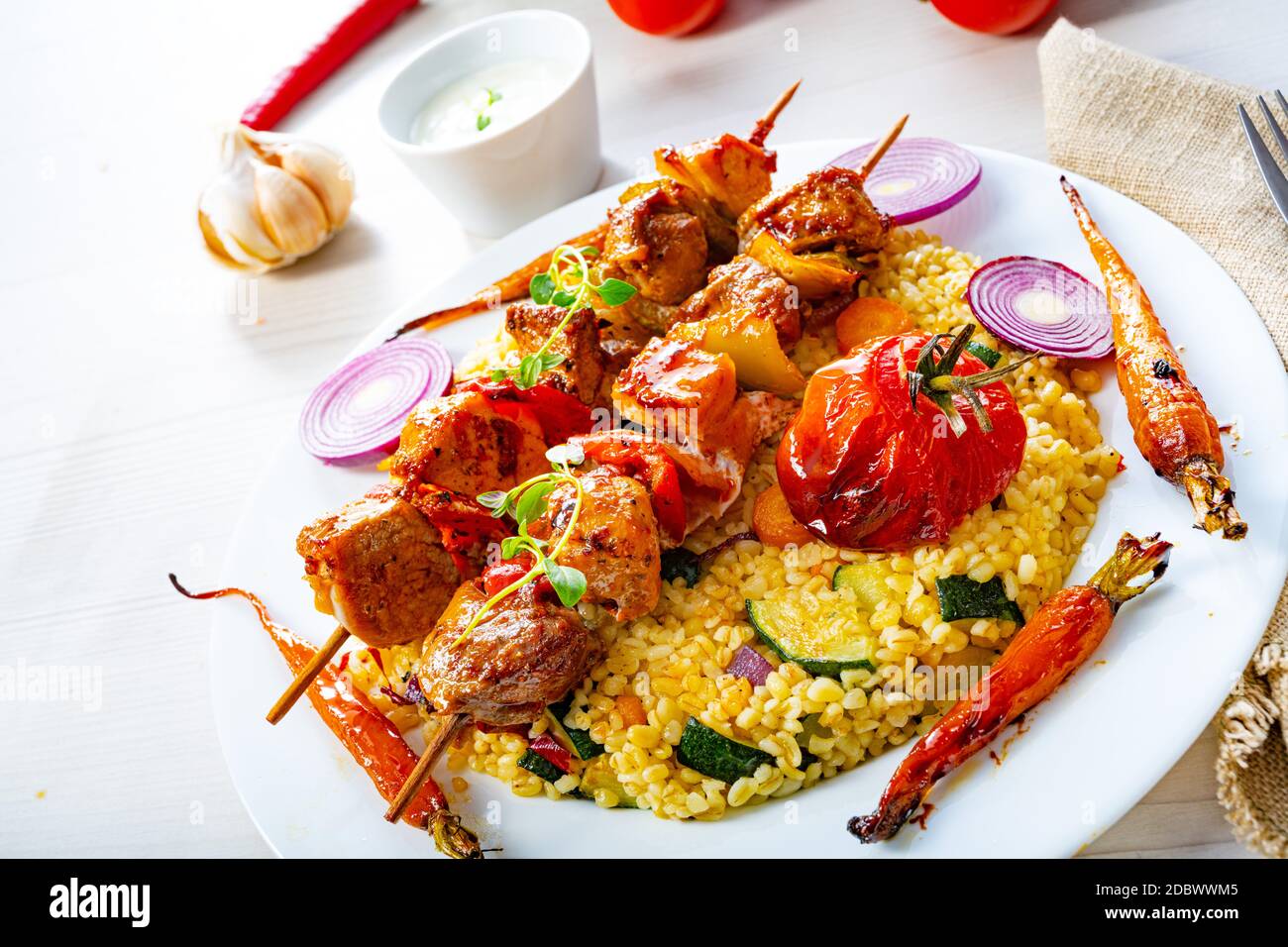 Turkish adana kebap bulgur hi-res stock photography and images - Alamy