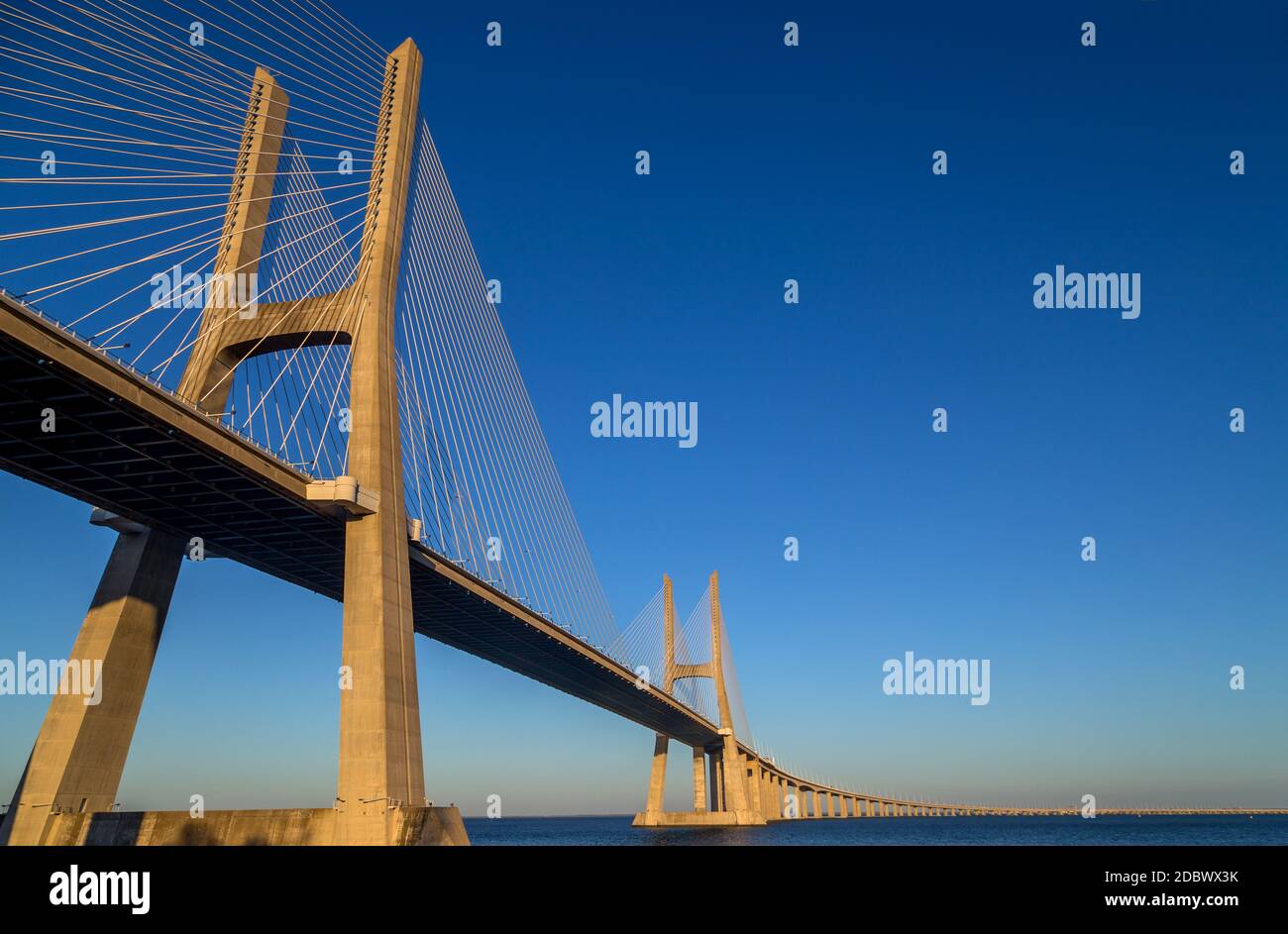 Vasco da Gama bridge in Lisbon, Portugal Stock Photo - Alamy