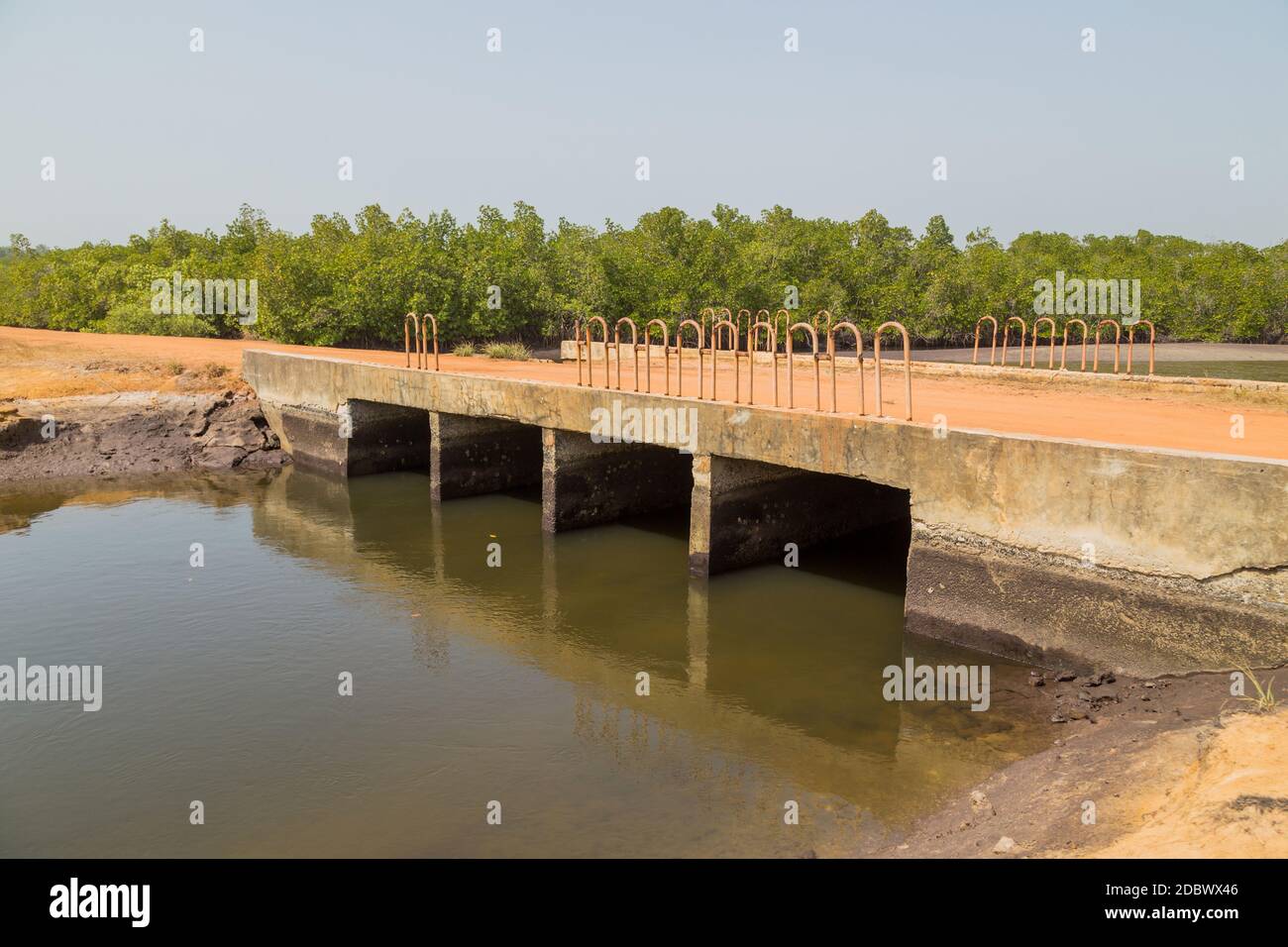 Old african bridge outside Bissau. Guinea-Bissau Stock Photo - Alamy