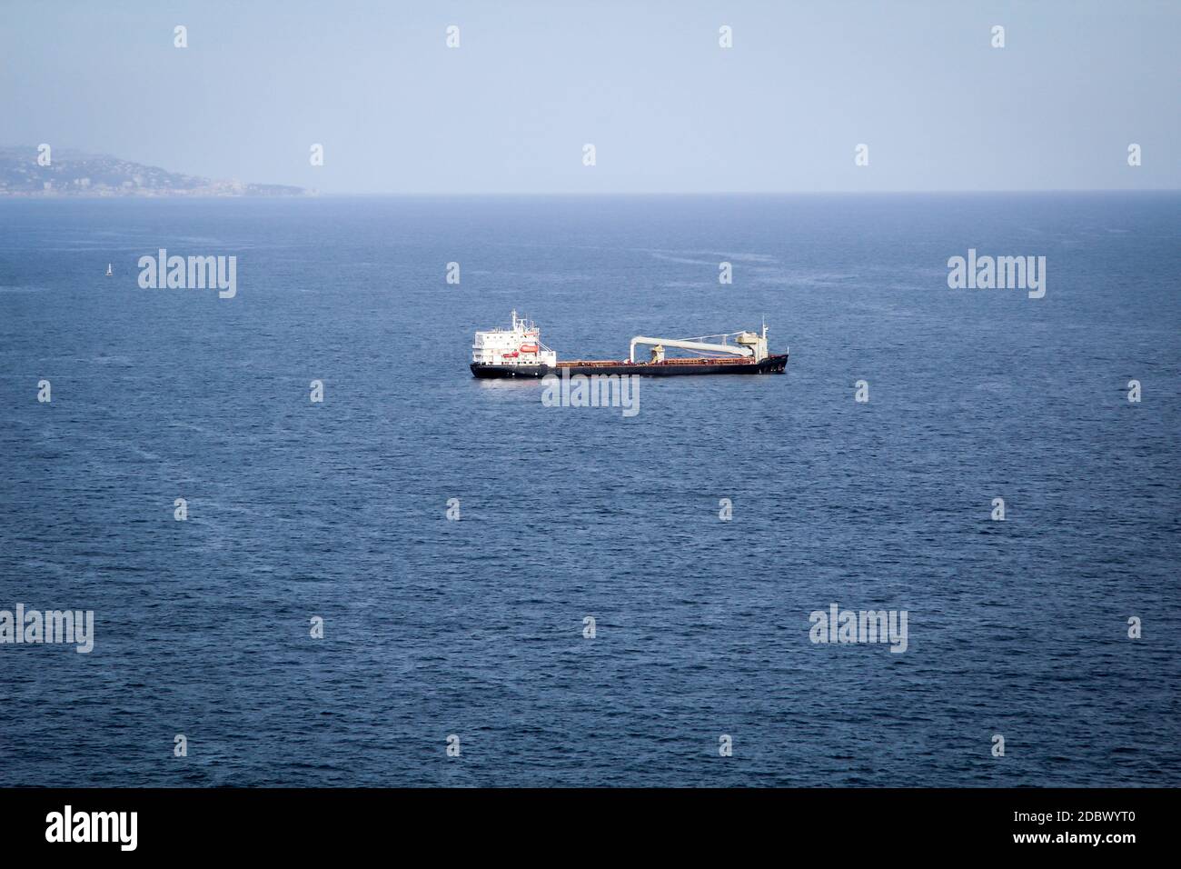A ship or a special ship lies in the roadstead in front of the port ...