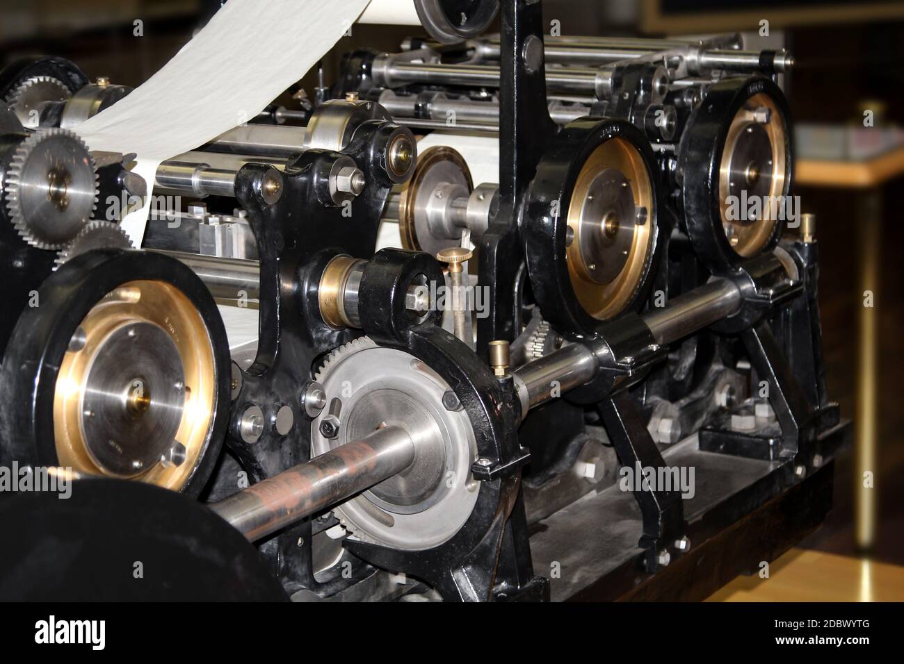 Old printing press hi-res stock photography and images - Alamy