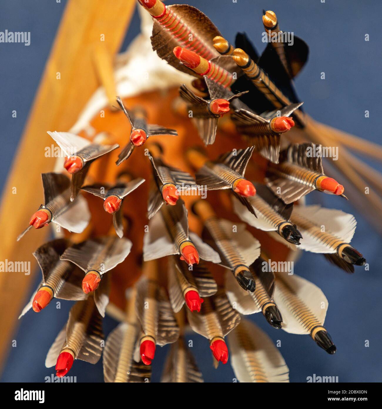 Replica of Traditional Medieval Archery Target Arrows Stock Photo - Alamy