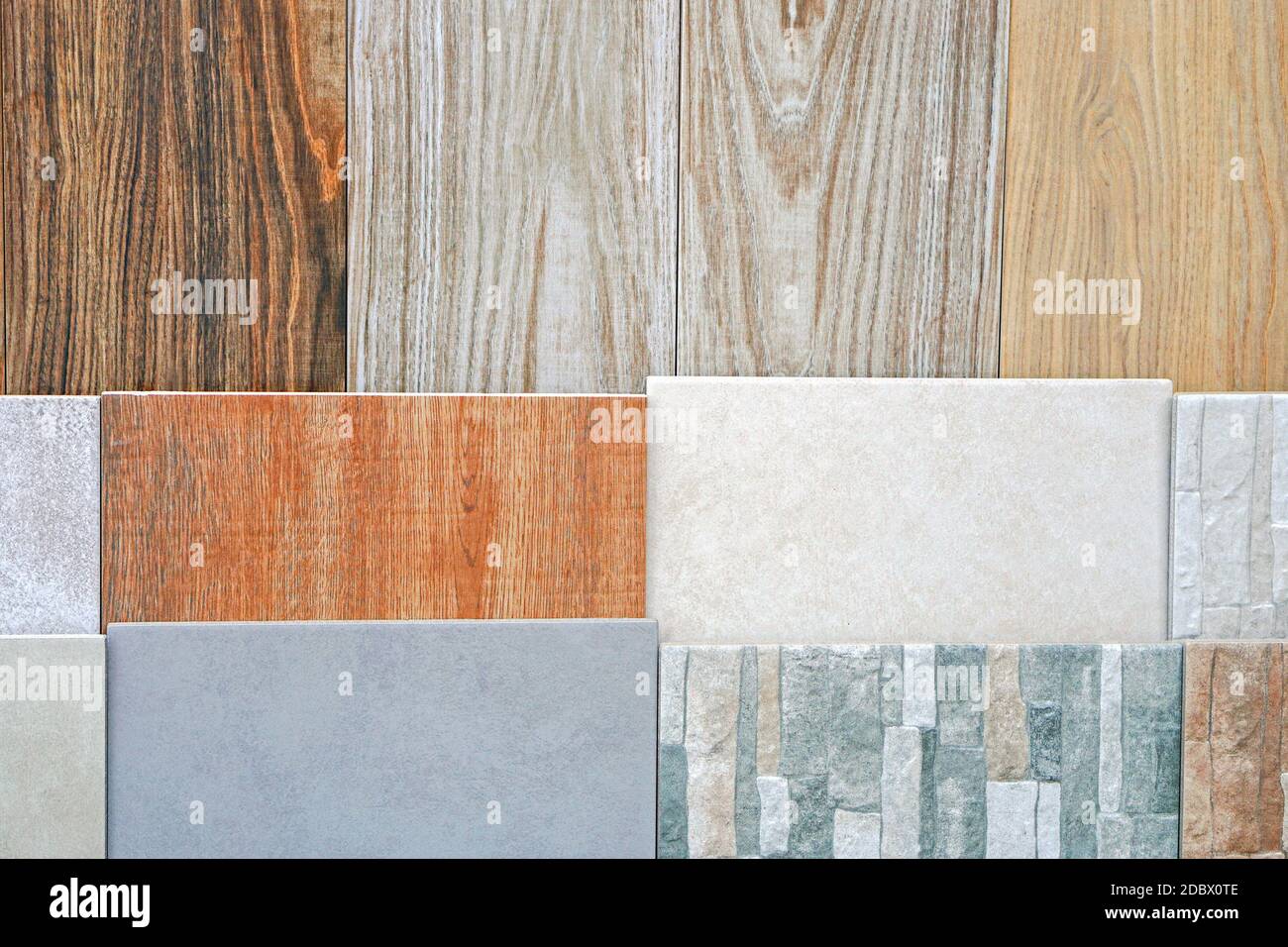 Ceramic tiles in various patterns and colors Stock Photo - Alamy