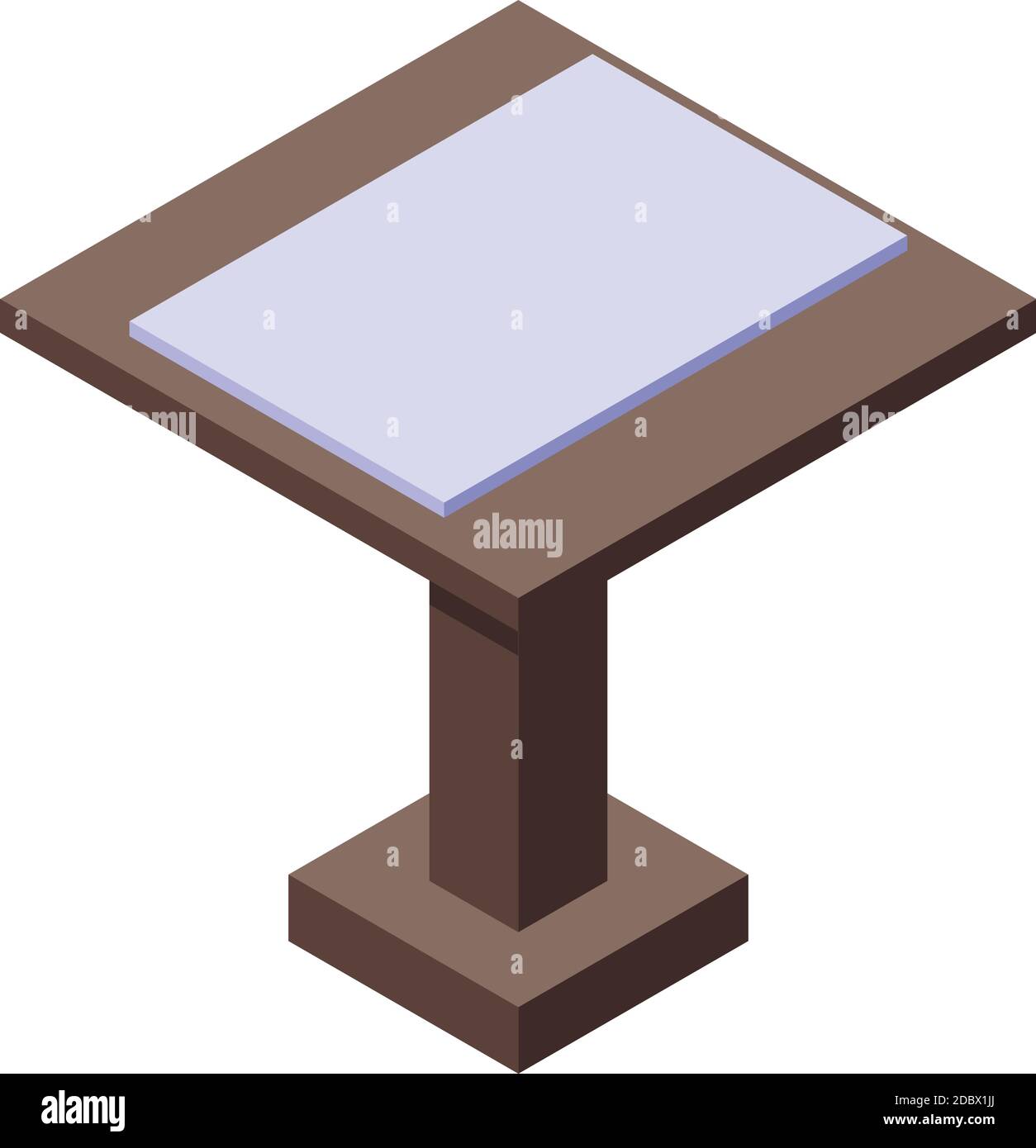 Restaurant cafe table icon. Isometric of restaurant cafe table vector ...