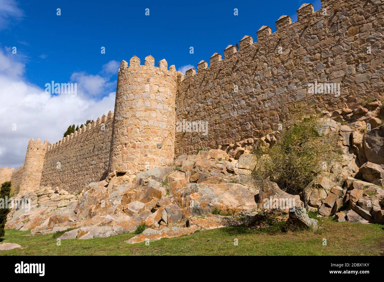 Ancient fortification of Avila, Castile and Leon, Spain Stock Photo - Alamy