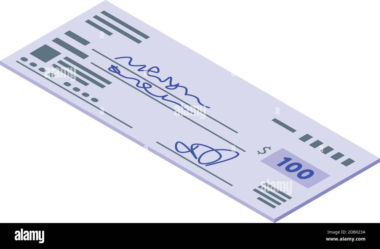 Bank money certificate icon. Isometric of bank money certificate vector ...