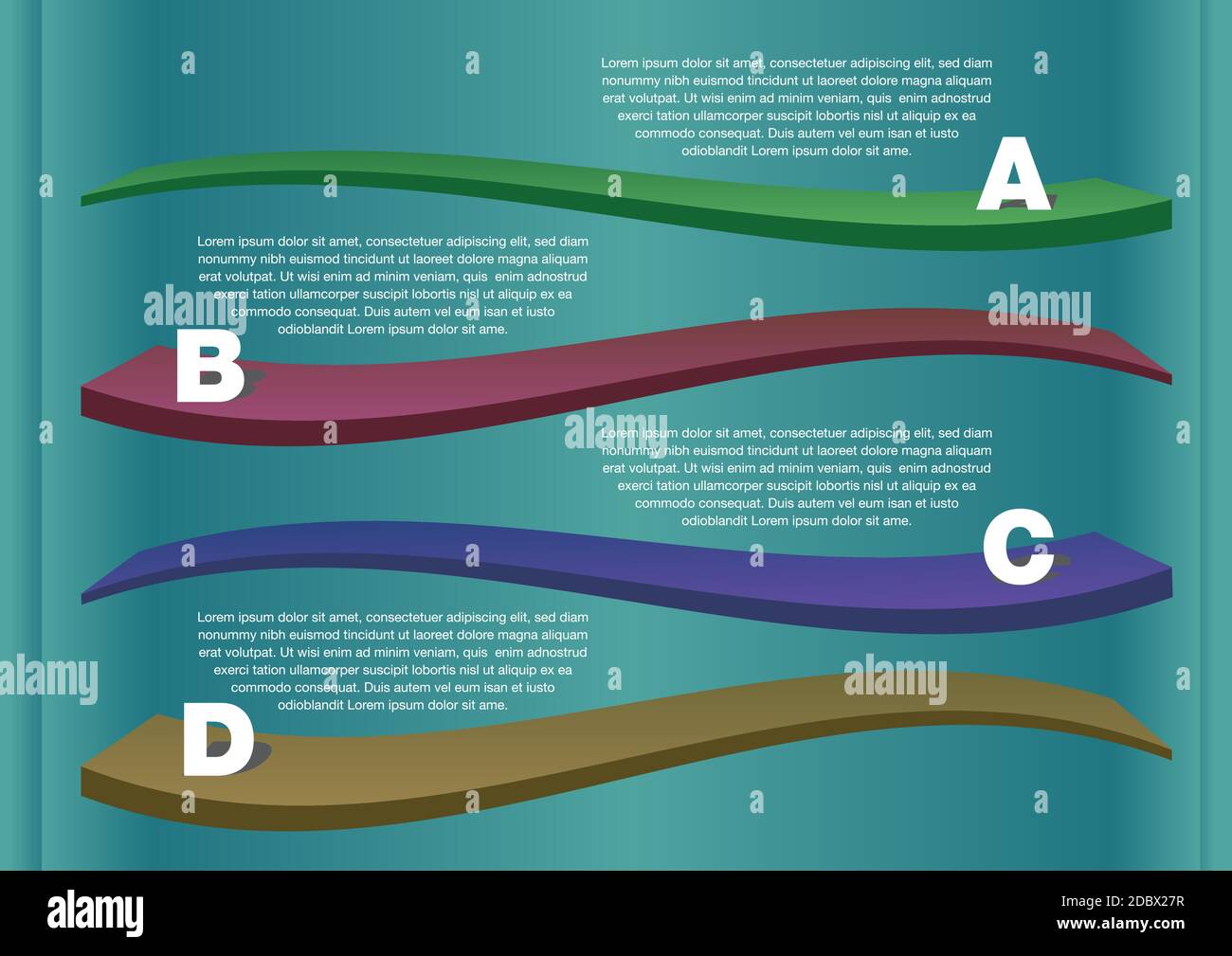 Layout Design with shelves and own area for text. Vector illustration ...