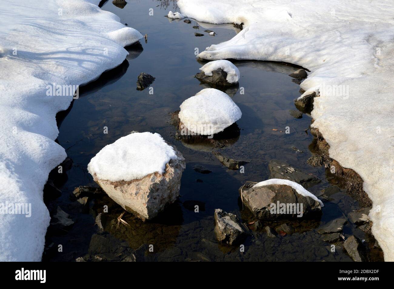 Melting of snow hi-res stock photography and images - Alamy