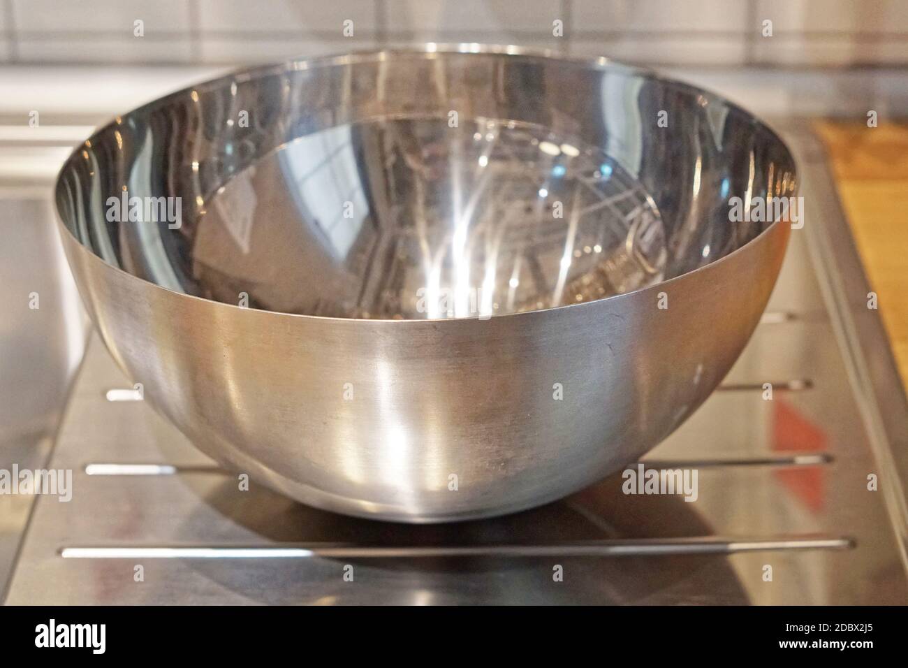 Big steel bowl hi-res stock photography and images - Alamy