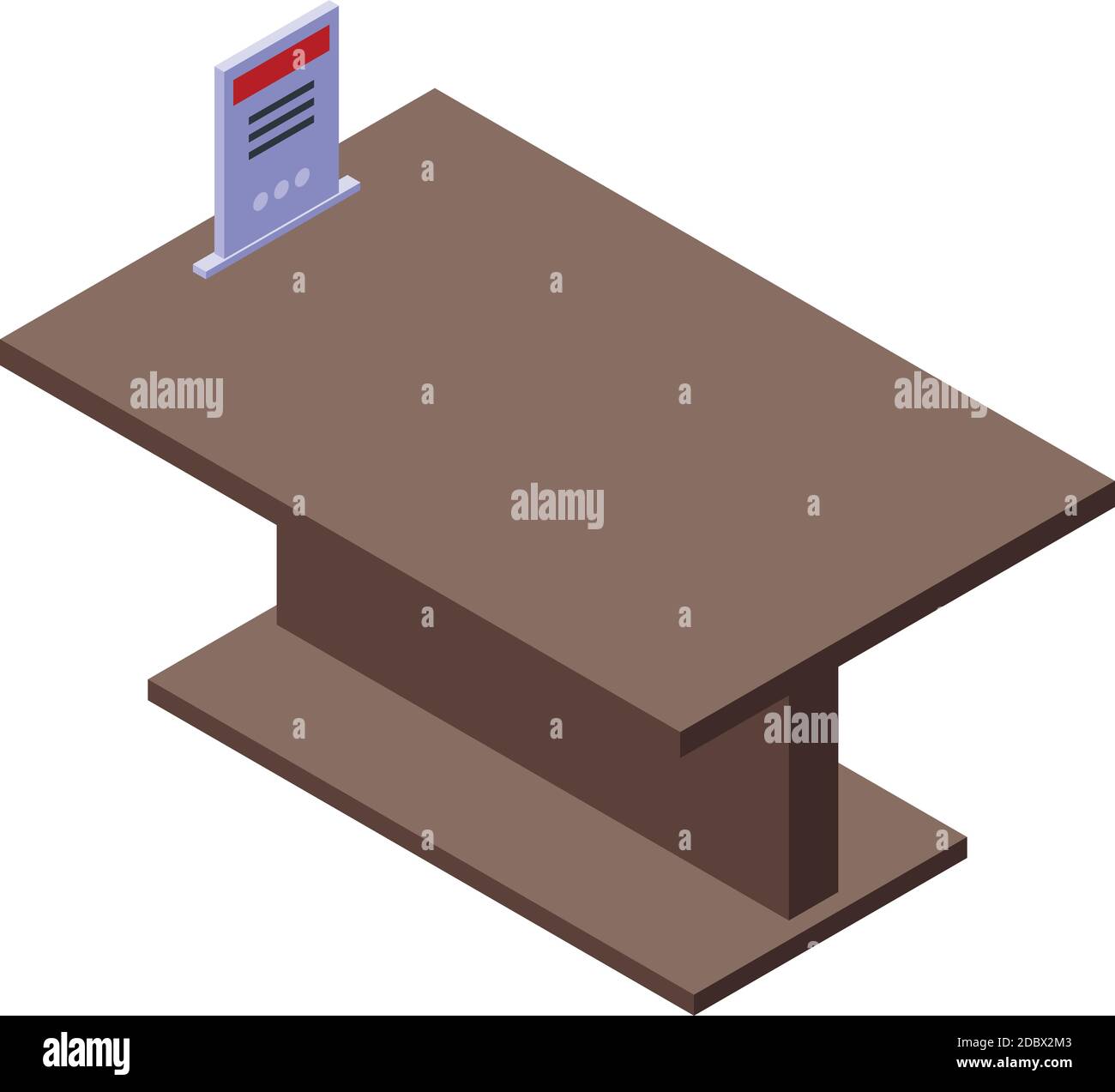 Restaurant table icon. Isometric of restaurant table vector icon for ...