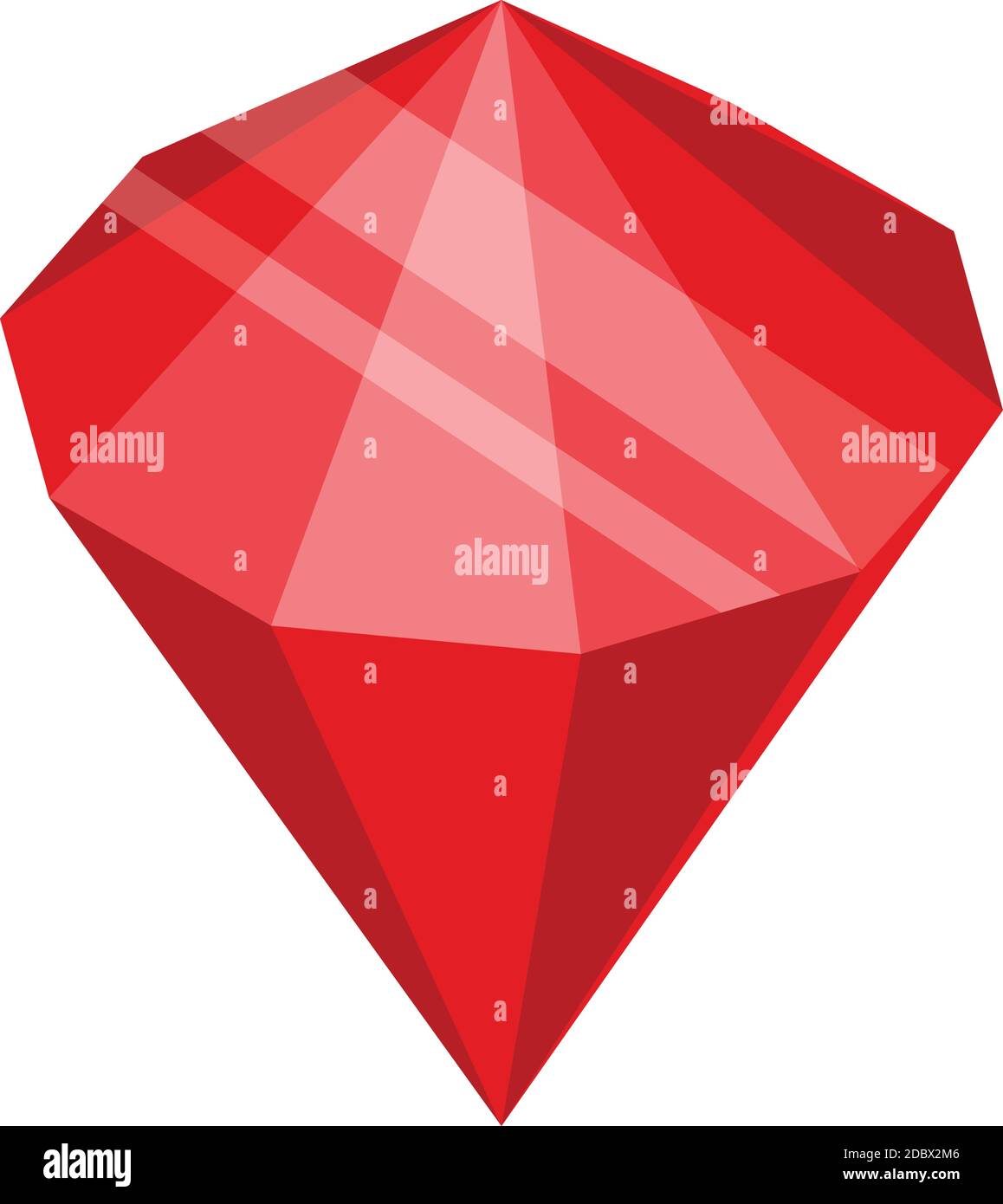 Bank ruby gemstone icon. Isometric of bank ruby gemstone vector icon ...