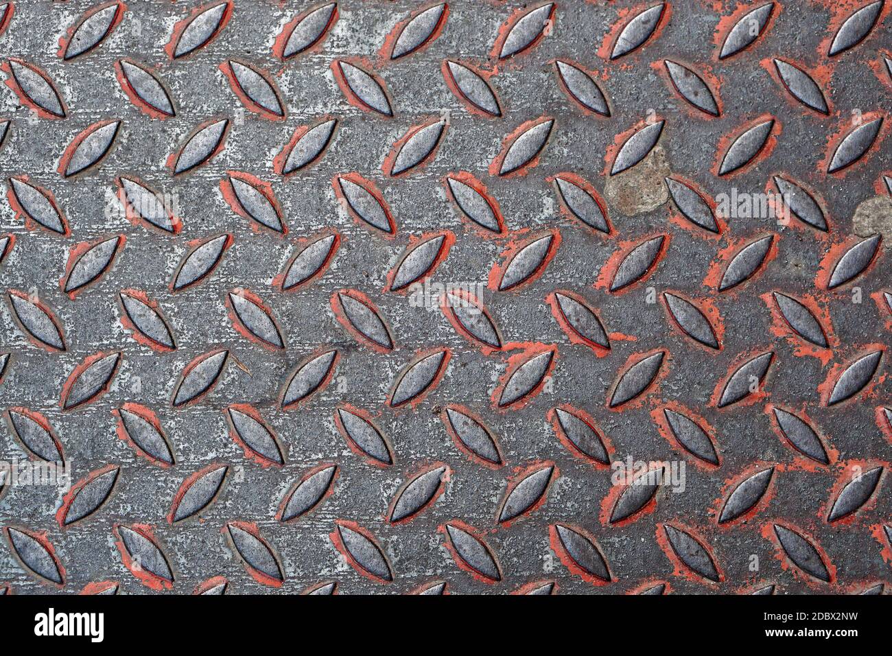 Heavy duty Durbar diamond plate metal floor Stock Photo - Alamy