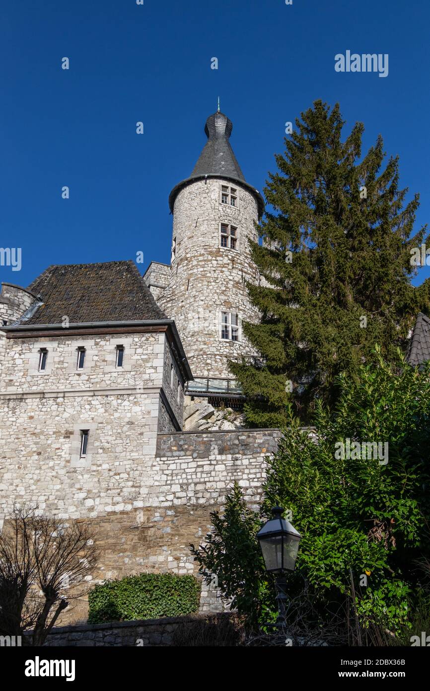Low angle view at Stolberg castle in Stolberg, Eifel, Germany Stock ...