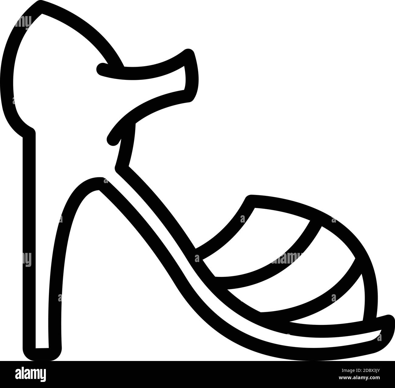 Store sandals icon. Outline store sandals vector icon for web design ...