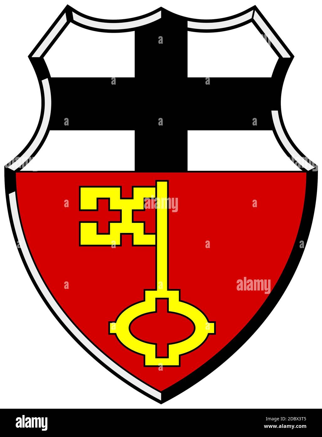 Coat of arms of the city of Linz am Rhein. Germany Stock Photo - Alamy