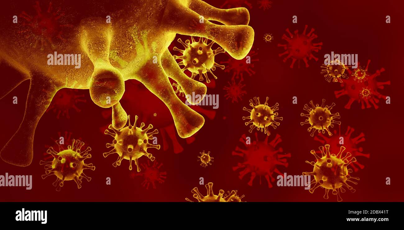 Germs Background as a Science Creative Concept Art Stock Photo - Alamy