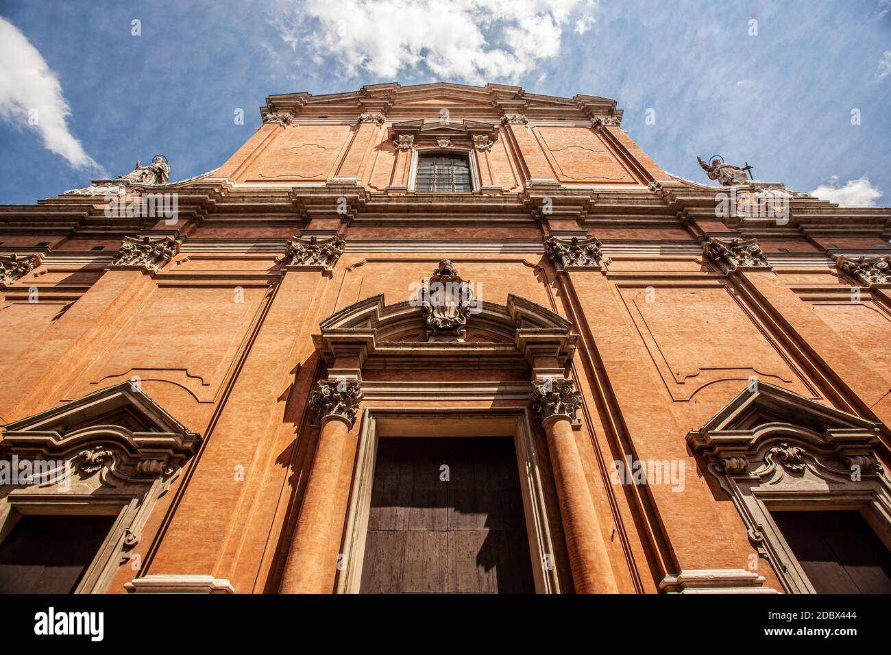 Bologna, Italy: historic architecture detail of some buildings Stock ...