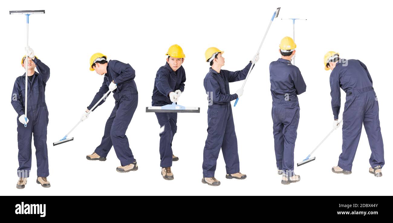 Window squeegee set Cut Out Stock Images & Pictures - Alamy