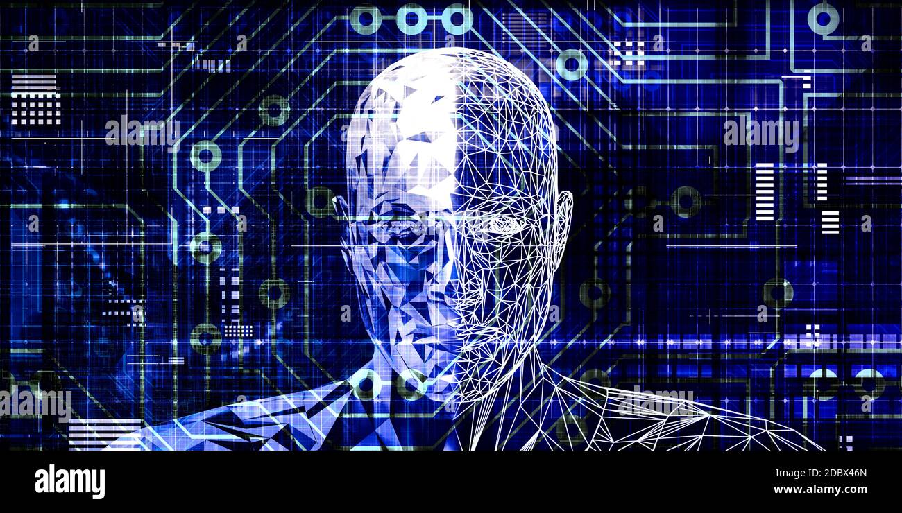 System Engineering as a Futuristic Concept Art Stock Photo - Alamy