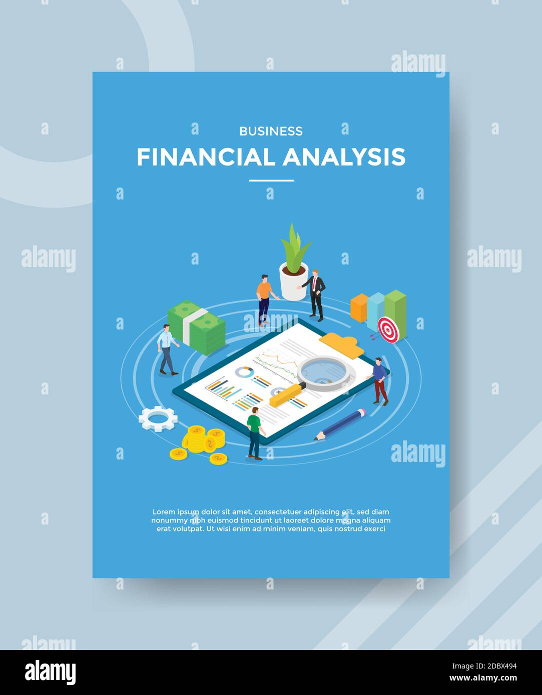 business financial analysis people measure statistic document chart ...