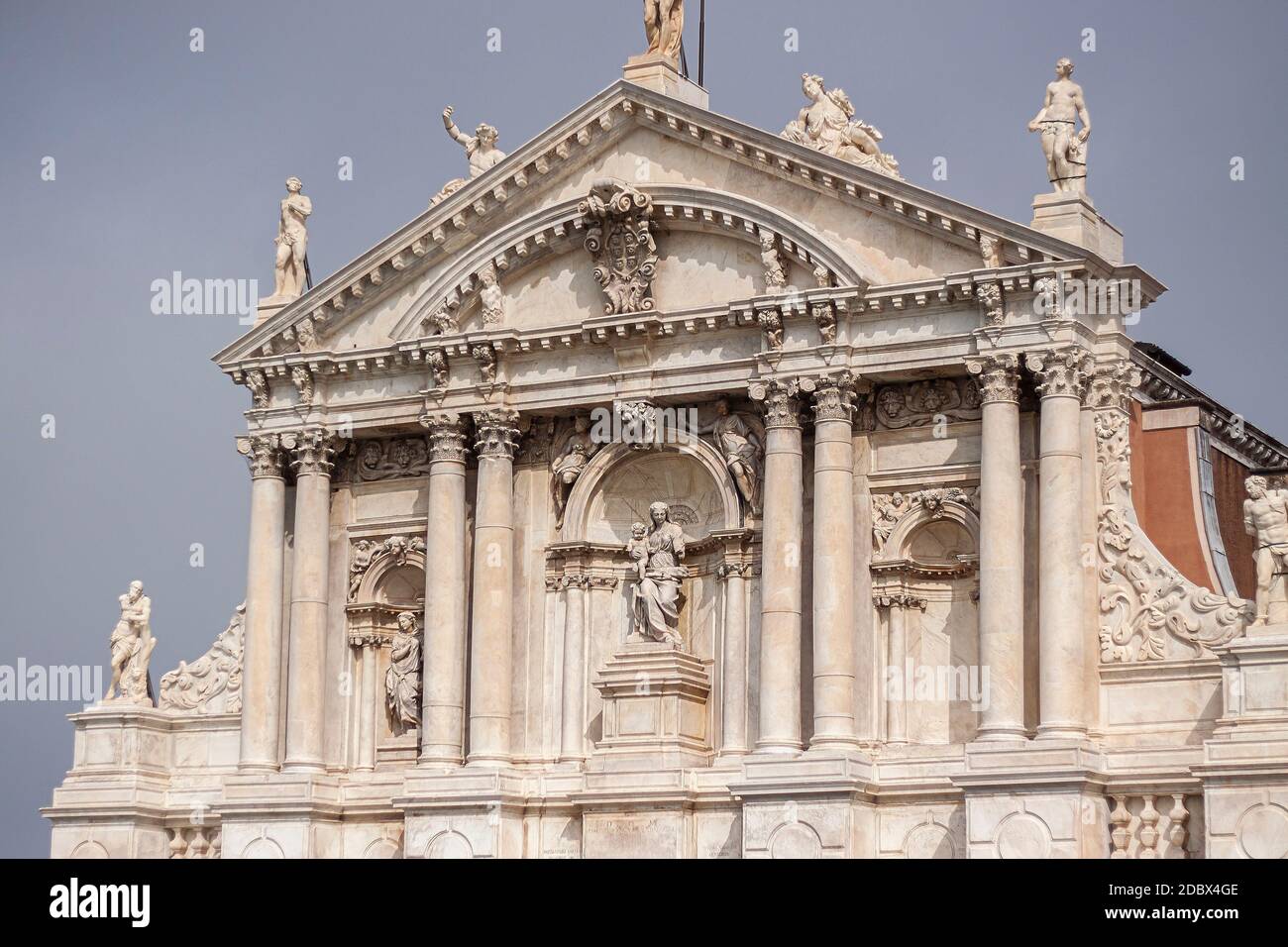 Italian church architecture detail during a cloudy day Stock Photo - Alamy