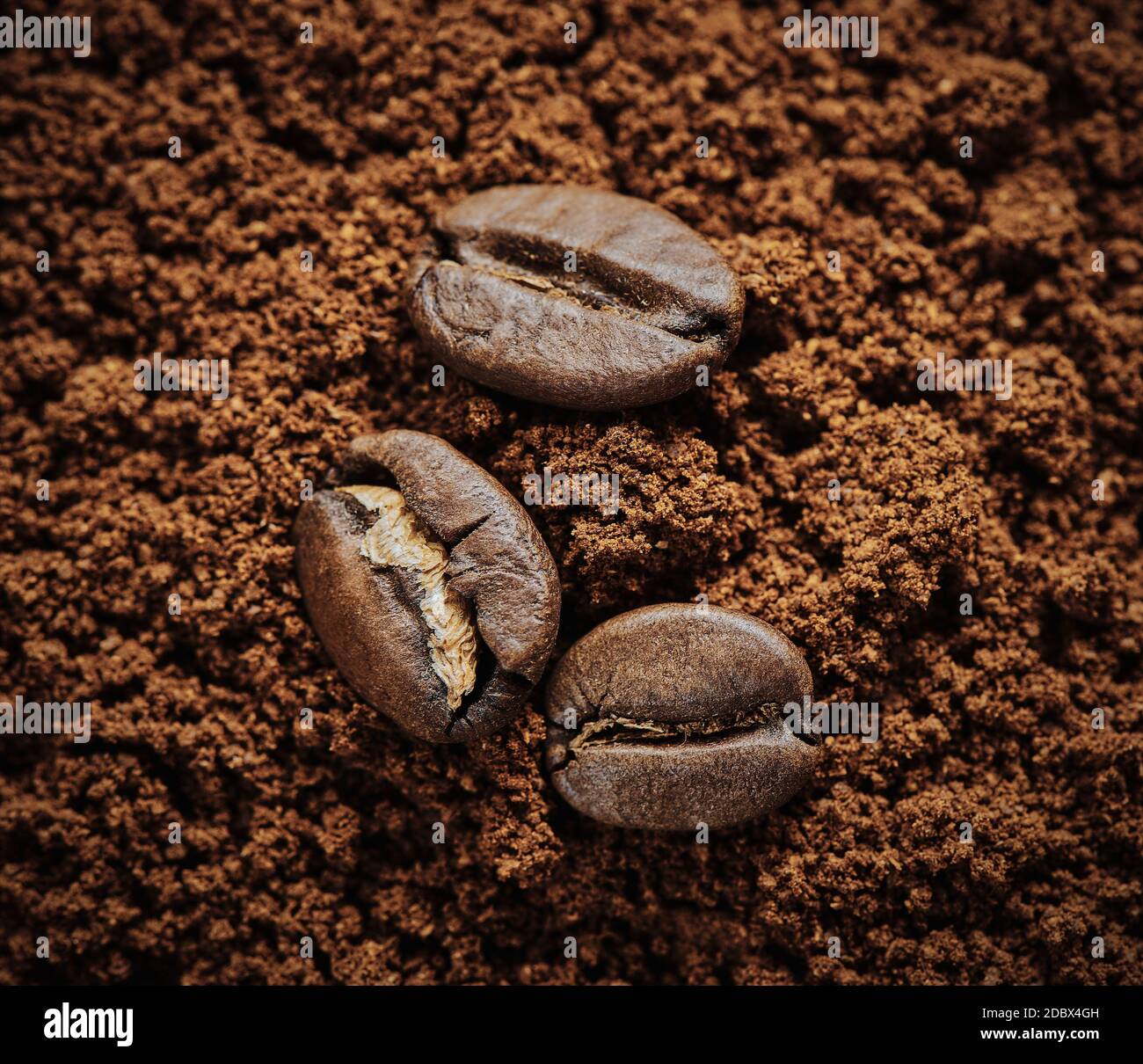 Ground whole grain coffee hi-res stock photography and images - Alamy