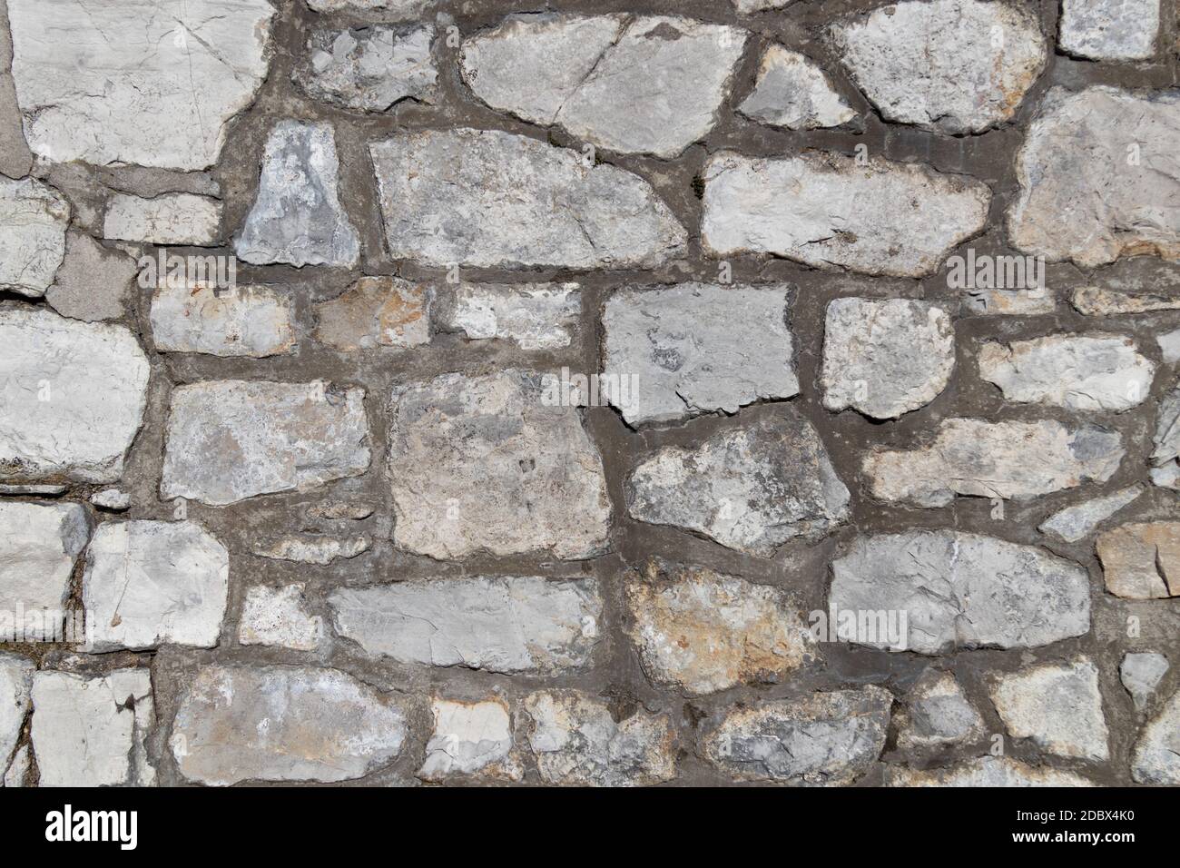 Grey stone wall from an historic castle in Germany as texture and ...
