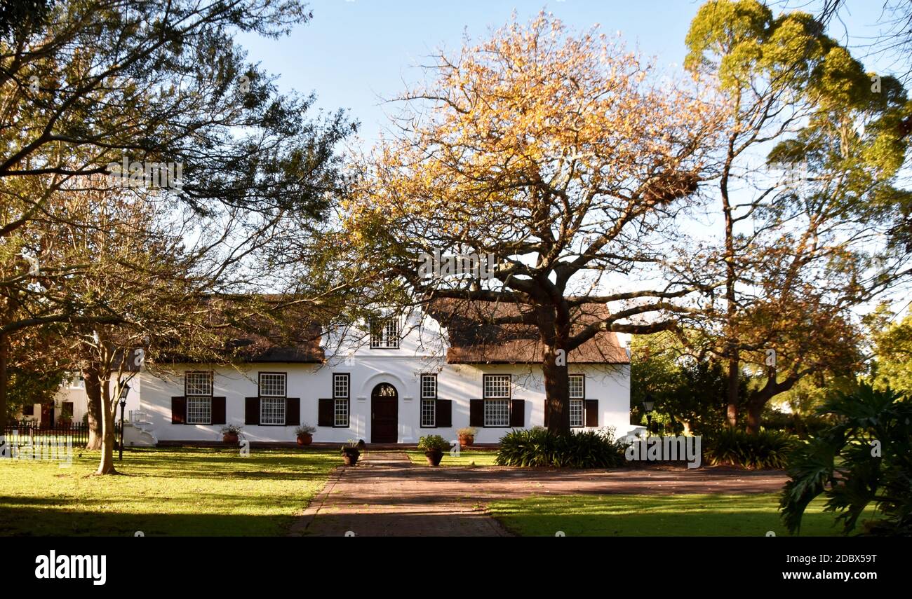 Cape Dutch Farm House Stock Photo - Alamy
