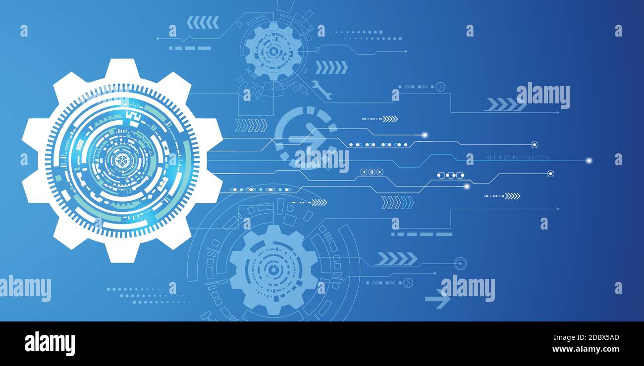 Vector background technology in the concept of gears Stock Vector Image ...