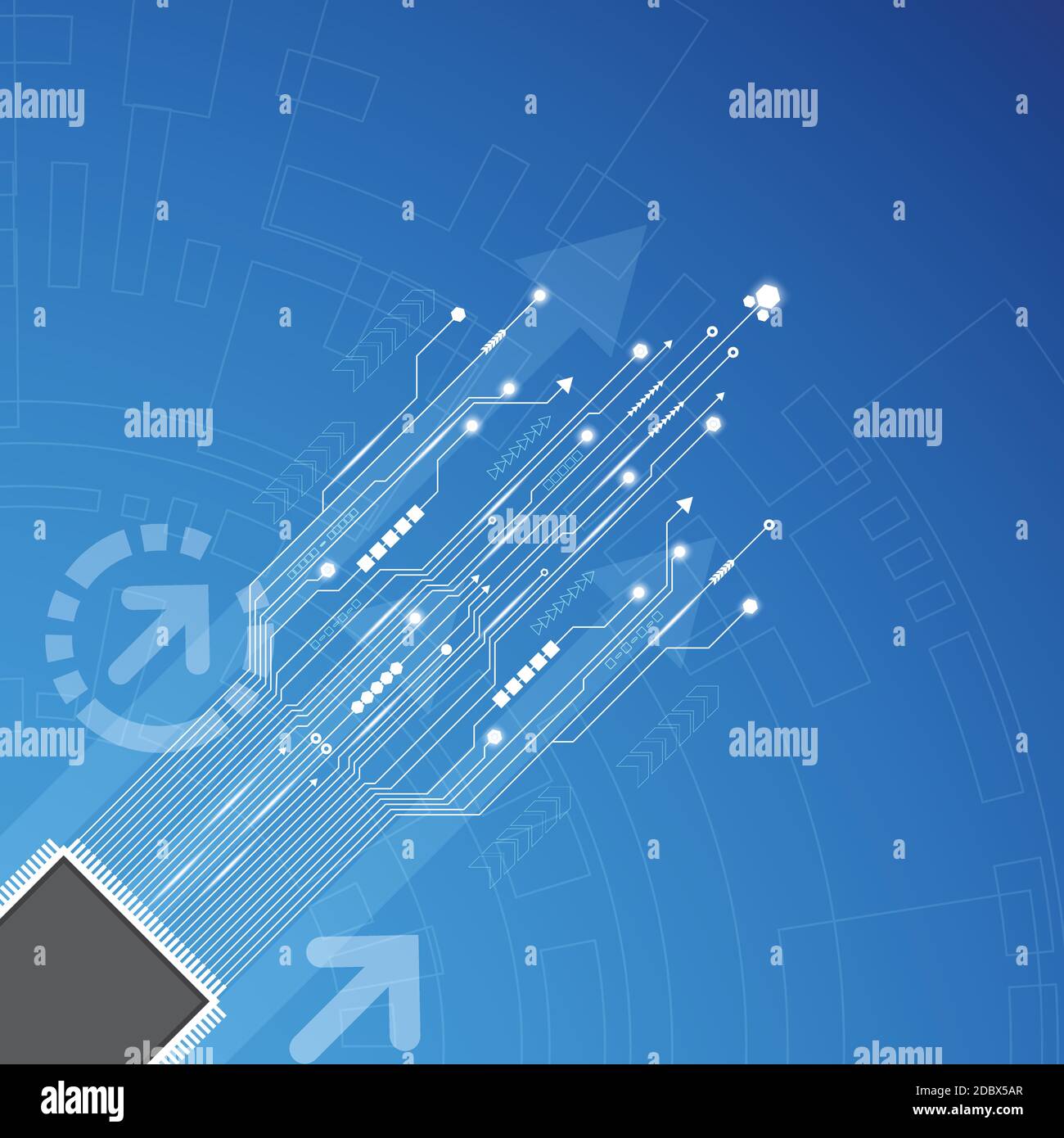Vector abstract background of technological innovation Stock Vector ...