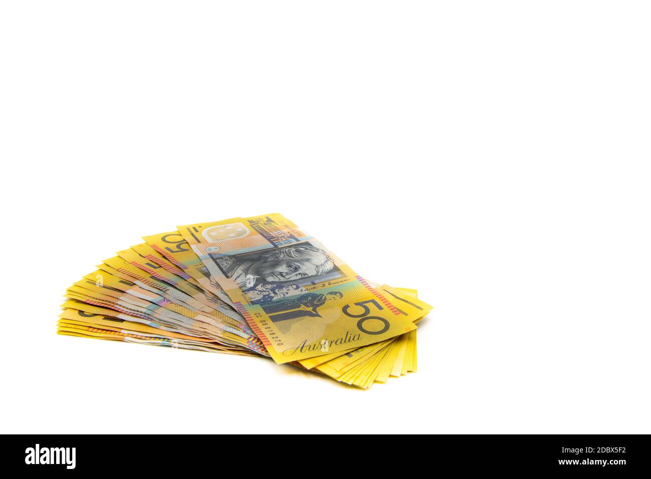 50 dollar note australian stack Cut Out Stock Images & Pictures - Alamy