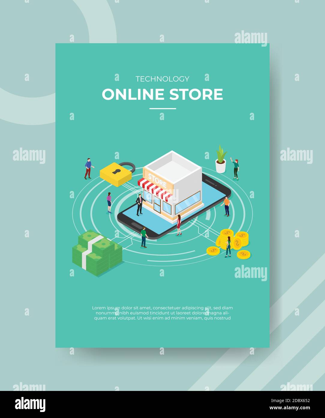 company organization chart people standing on circle shape for template ...