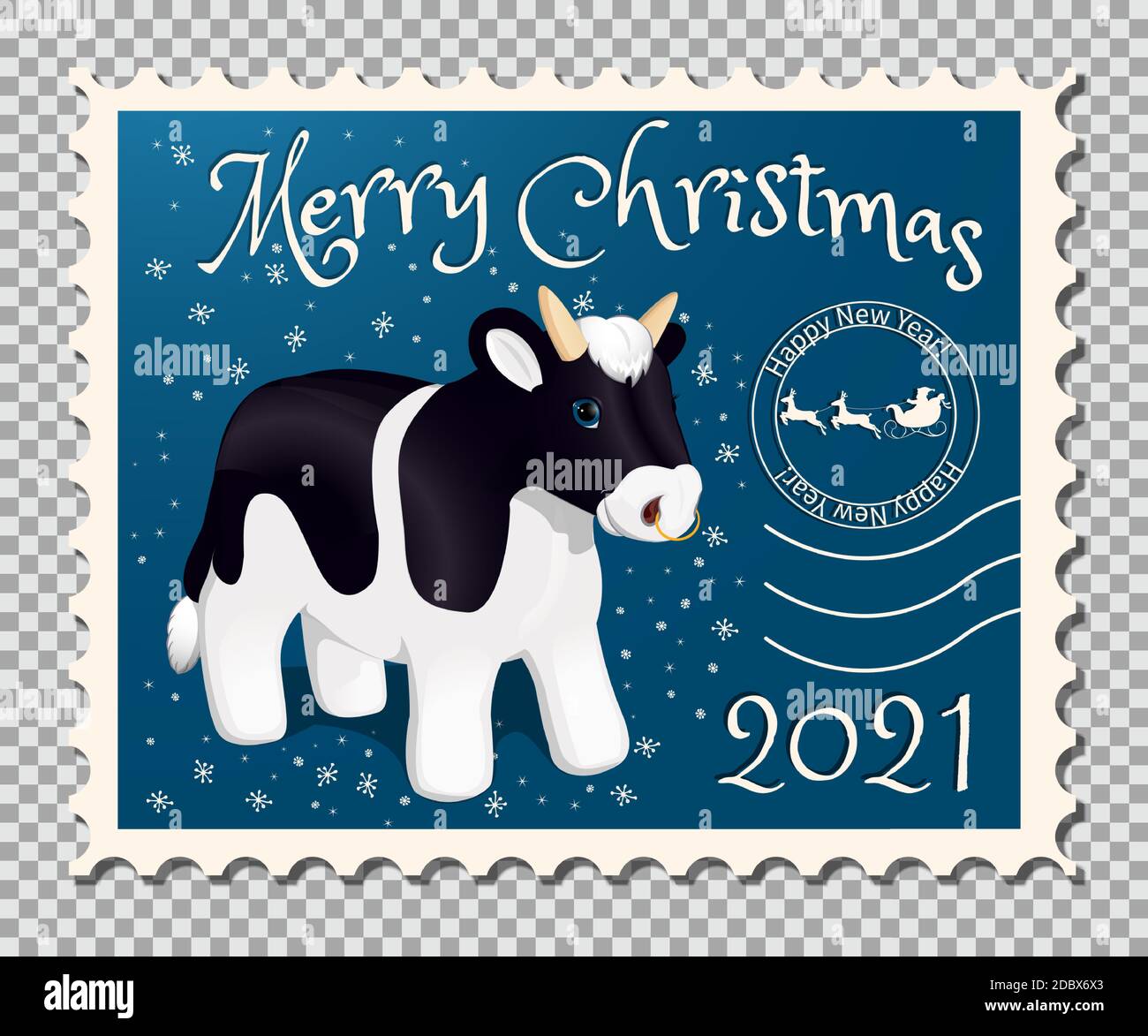 Year of the bull stamp2 Stock Vector Image & Art - Alamy