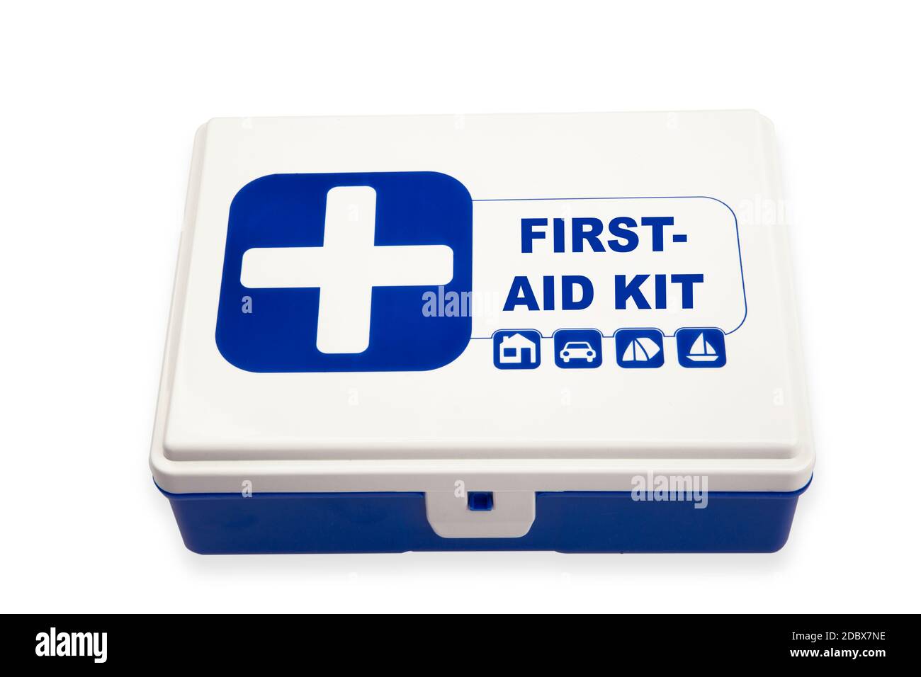 First Aid Kit isolated over white background Stock Photo - Alamy
