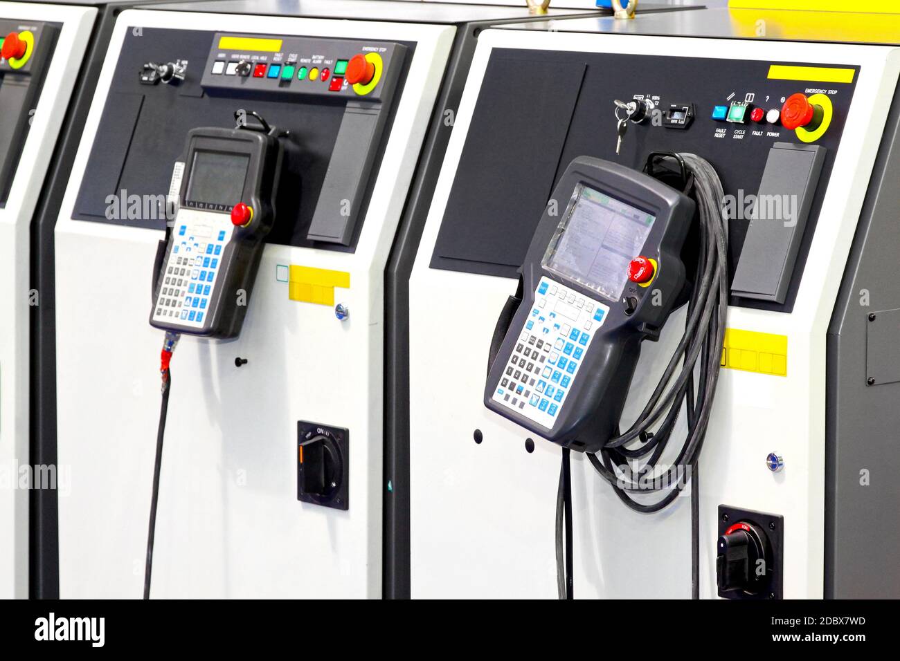 Close up shot of robot management units Stock Photo - Alamy